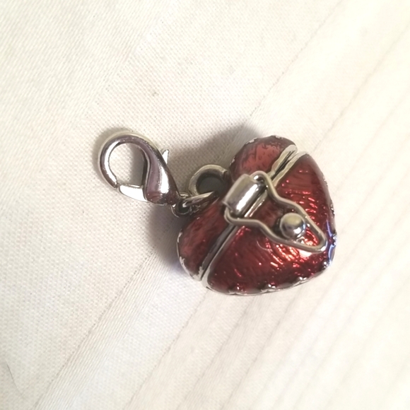 Jewelry | New Silver Red Locket Heart Charm | Poshmark